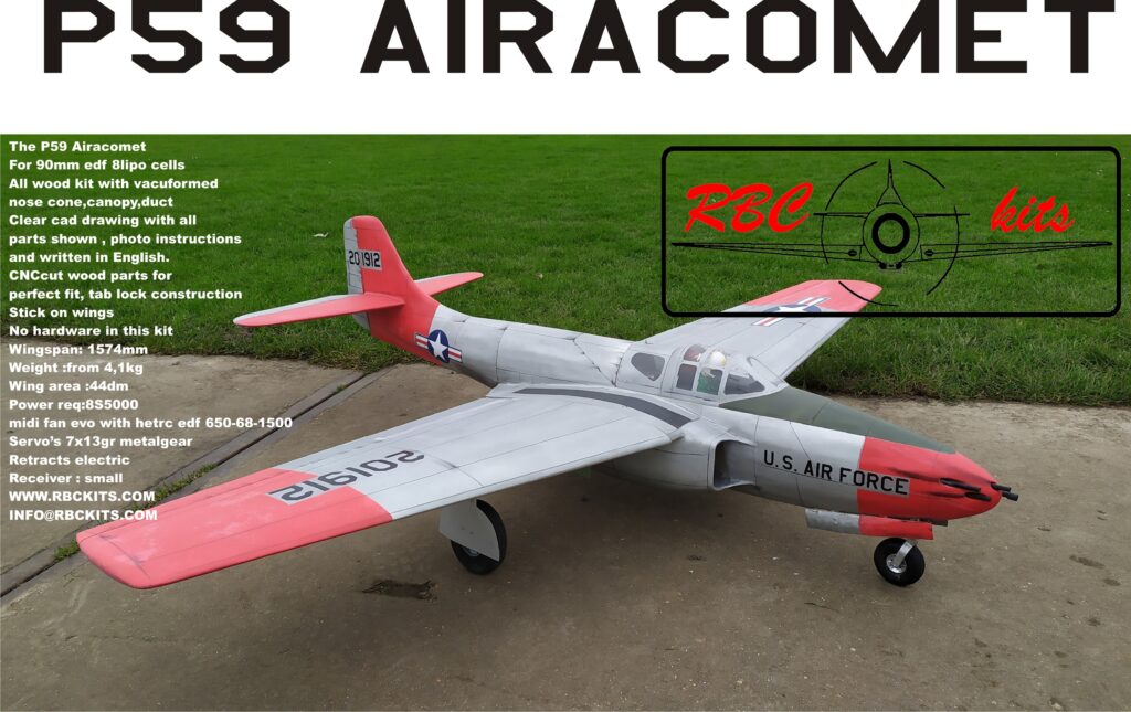RBC P59 Airacomet 90mm Kit - FAN JETS USA
